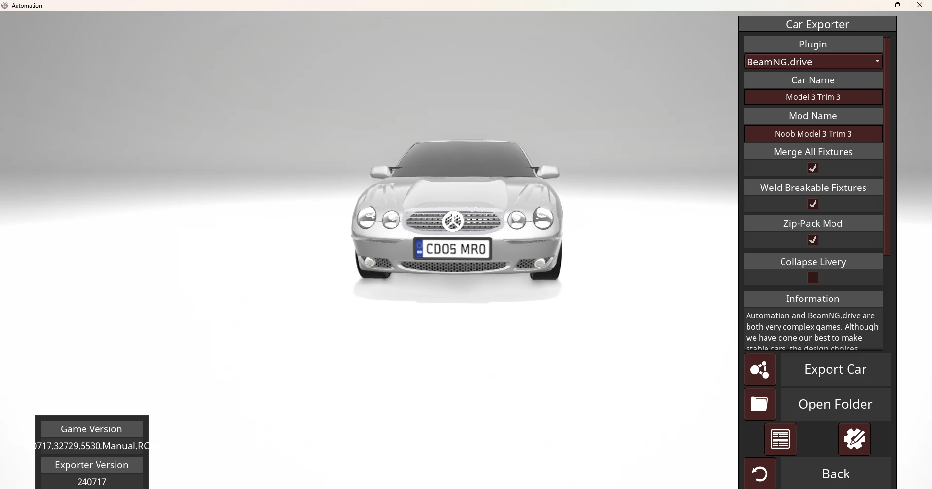 Mercedes-Benz W215 CL600 (my first mod in automation) 1.1 - BeamNG.drive