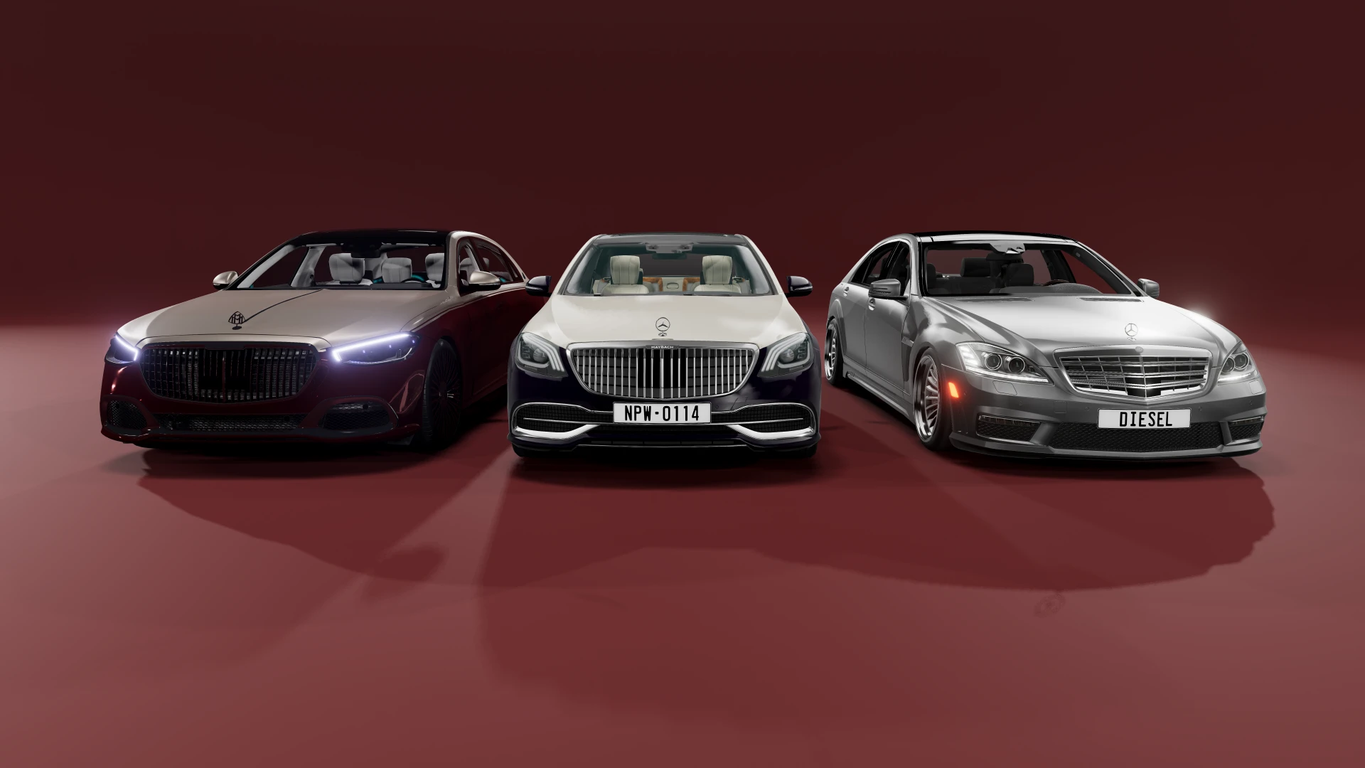 Mercedes S class Maybach Pack (AMG + Brabus + Mansory) 1.0 - BeamNG.drive