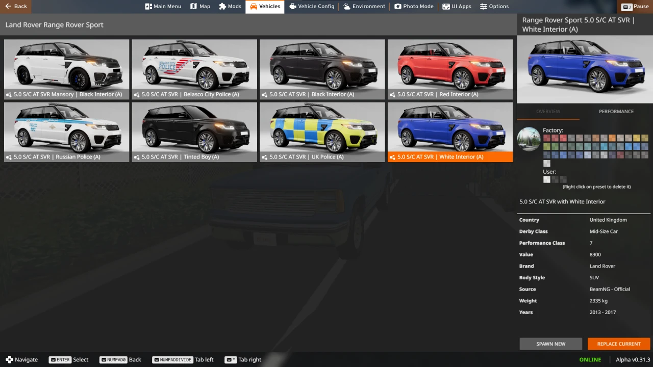range rover - BeamNG.drive Search - ModLand.net