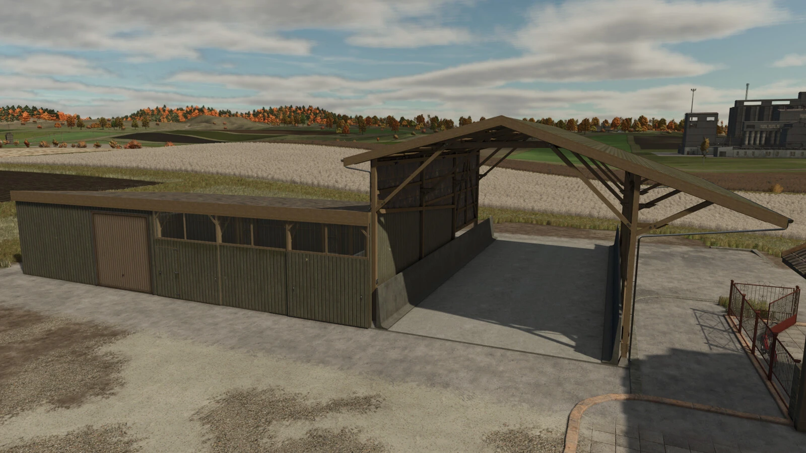 Old Barn With Shelter 1.0.0.0 - FS25