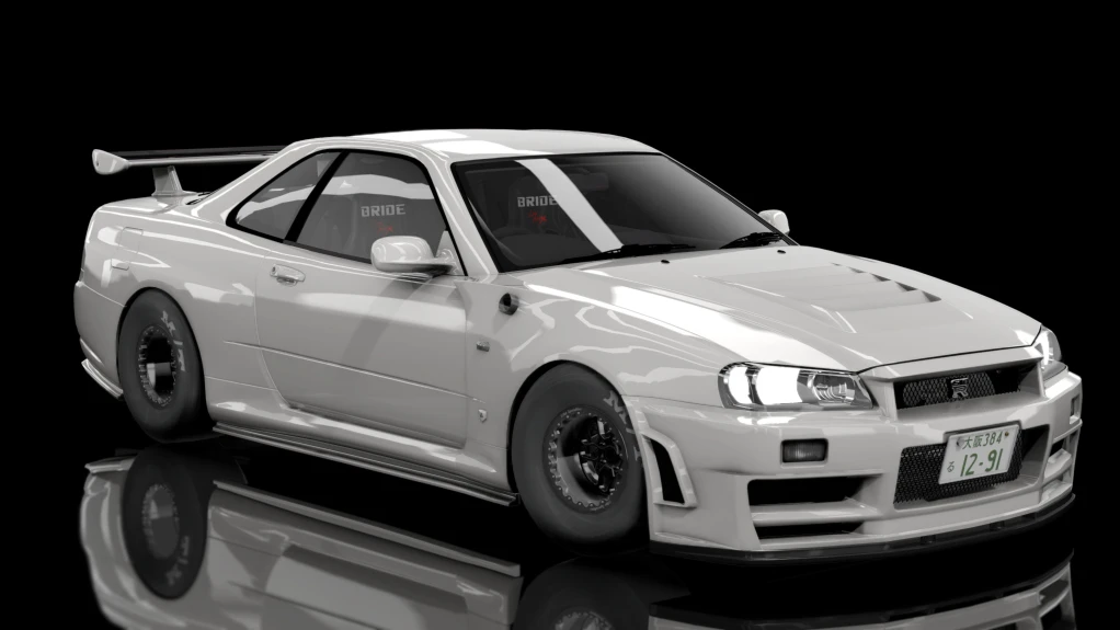 Nissan Skyline GTR R34 V-Spec Drag MkElite Tuned - Assetto Corsa