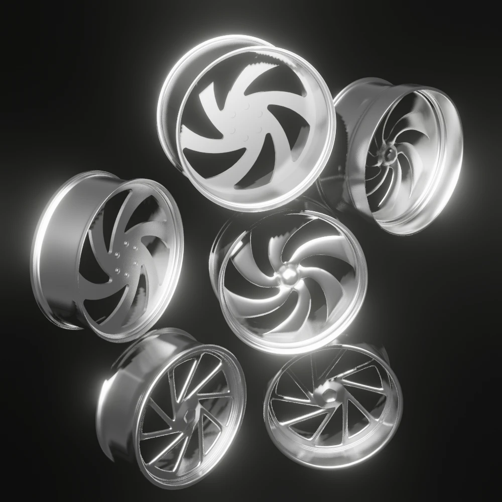 [FREE] Billet and Intro Style Wheel Pack (Project DTWP) 1 - BeamNG.drive