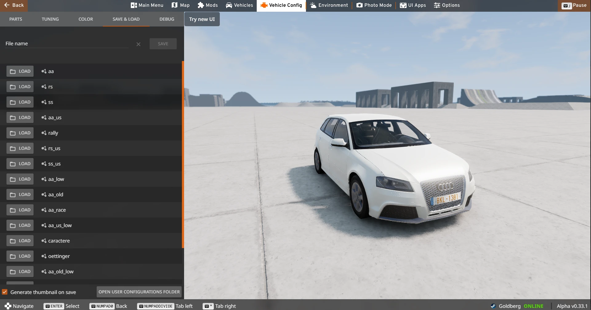 Audi A3/S3/RS3 8PA REMASTERED - BeamNG.drive