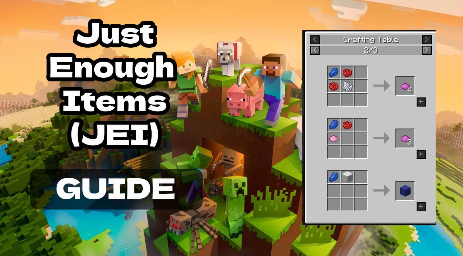 How to Use the Just Enough Items (JEI) Mod for Minecraft? - Minecraft